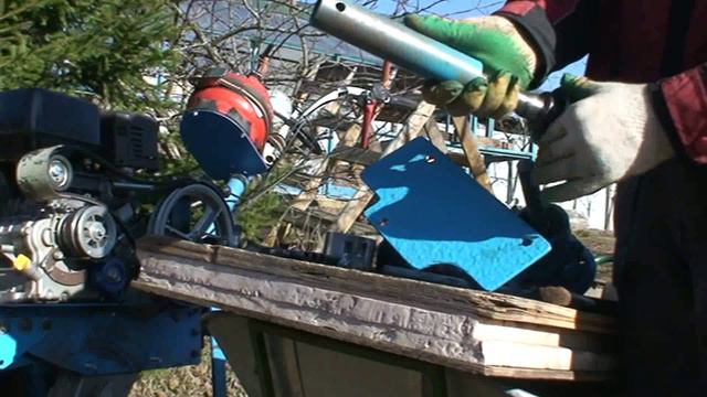 26 - Супер прочные опоры жигулевских колес для мотоблока Нева МБ-2 на газе