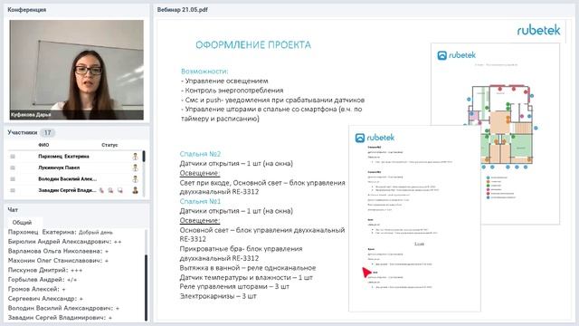 Типовые решения умного дома Rubetek / 21.05.2019