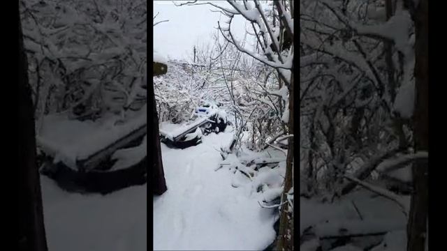 Наконец то на Украине снег!