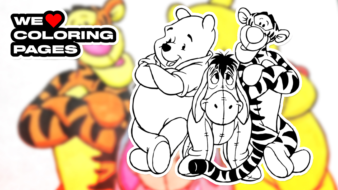 #52 Винни Пух Раскраска | МЫ ❤️ РАСКРАСКИ