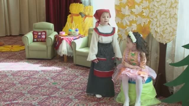 Постановка сказки Дюймовочка в старшей группе детского сада. Инсценировка сказки. Детский театр.