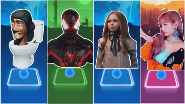 СПАЙДЕРМЕН - SUNFLOWER ✅️ БЛЭКПИНК - PINK VENOM ✅️ СКИБИДИ ТУАЛЕТ REMIX ✅️ МЕГАН DOOLS Tiles Hop EDM