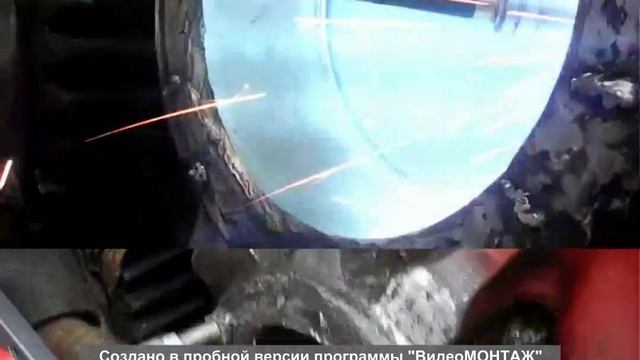 Восстановление отверстия полуоси бульдозера SHANTUI SD32