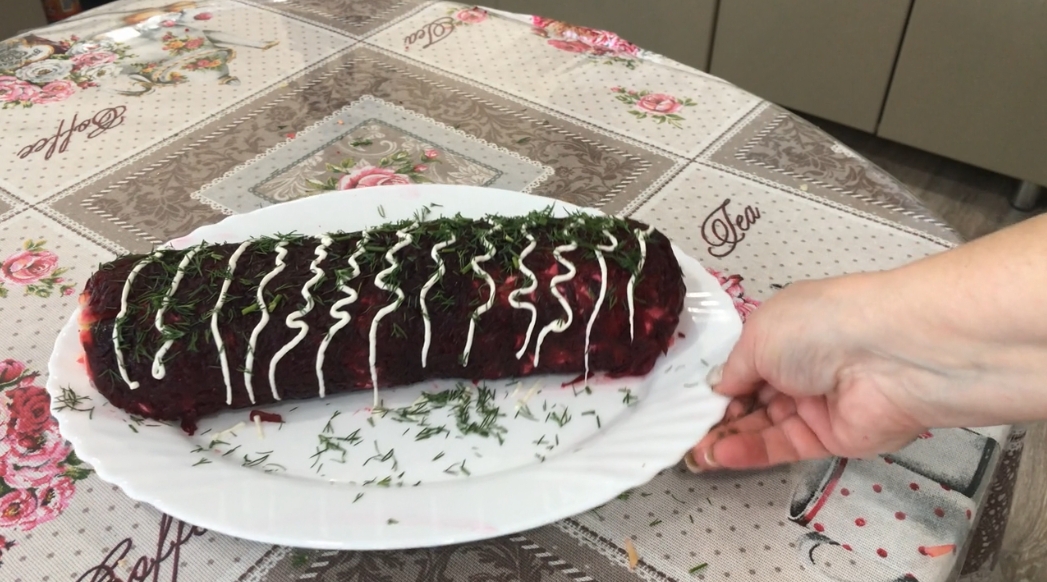 Любимая селедка под шубой В рулете.