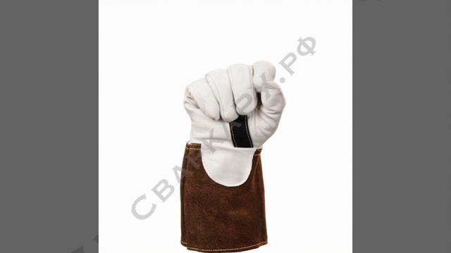 Краги сварщика Старт Argon STG2100 серо-коричневые кожа козы Короткая импровизация от ИИ