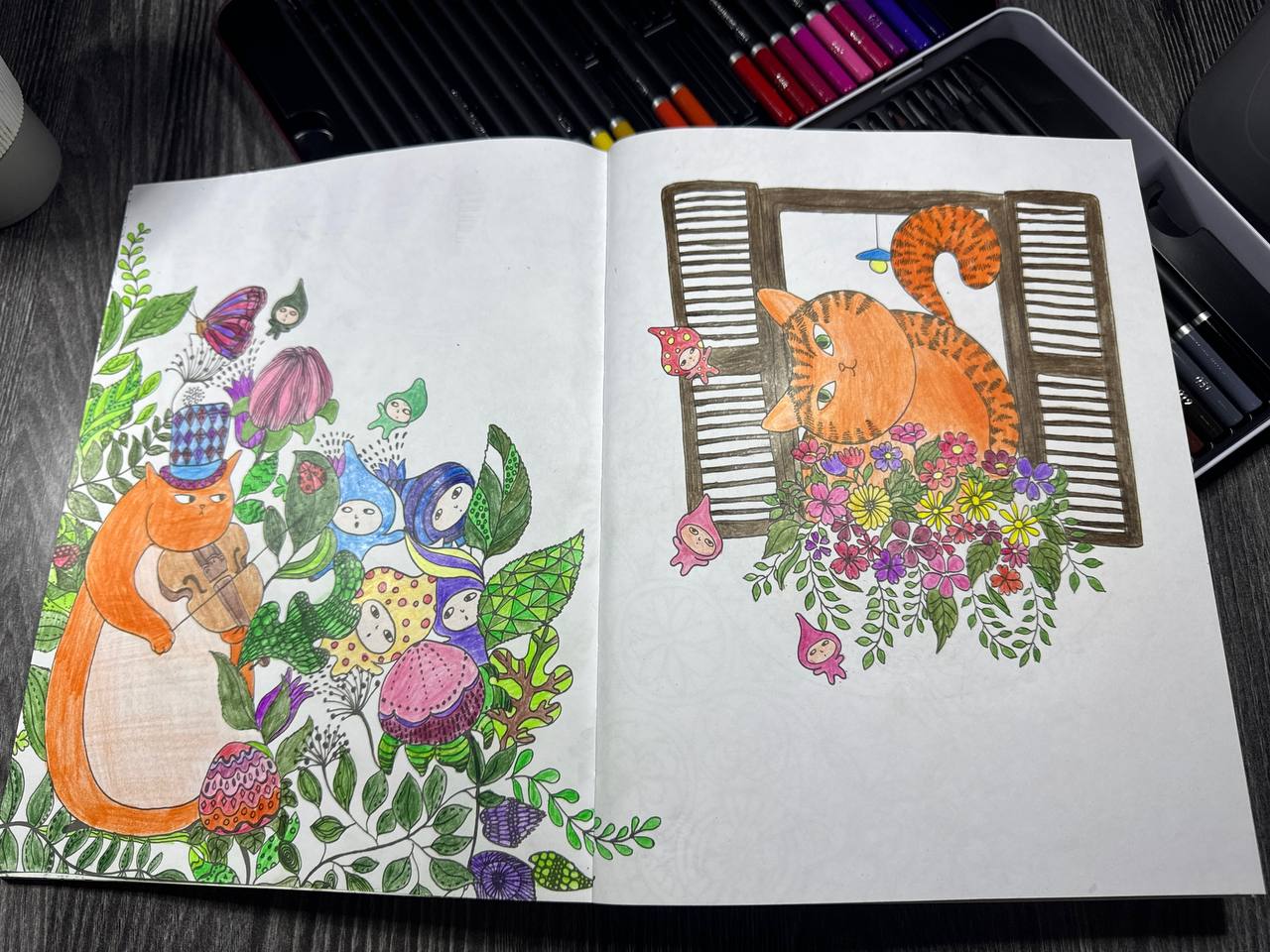 Котики Антистресс и Рисование карандашами из доставки