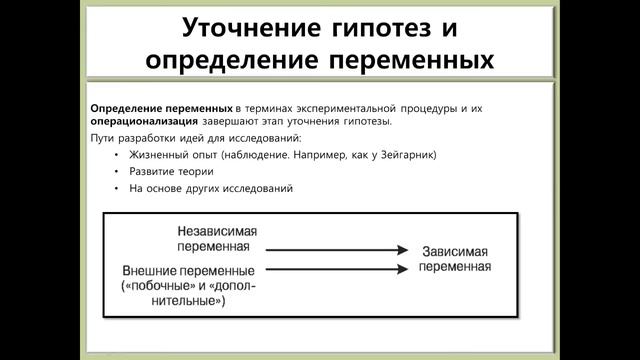 Организация психологического исследования