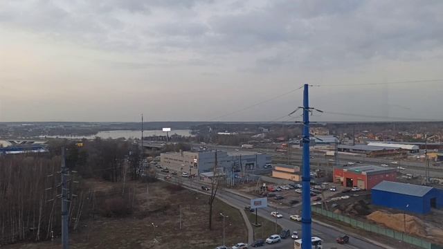 Ускоренное воспроизведение видео в 100 раз | Дмитровское шоссе | Город Долгопрудный | 2