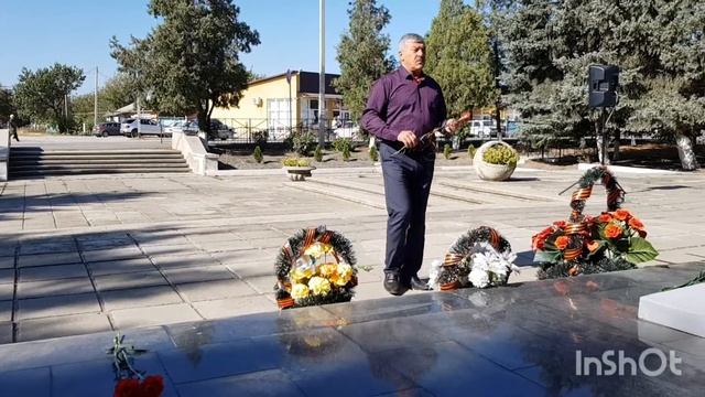 Возложение цветов к Мемориалу Памяти и Славы к 77-й годовщине окончания битвы за Кавказ