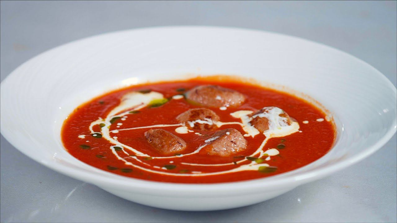 Томатный суп с Hi Balls