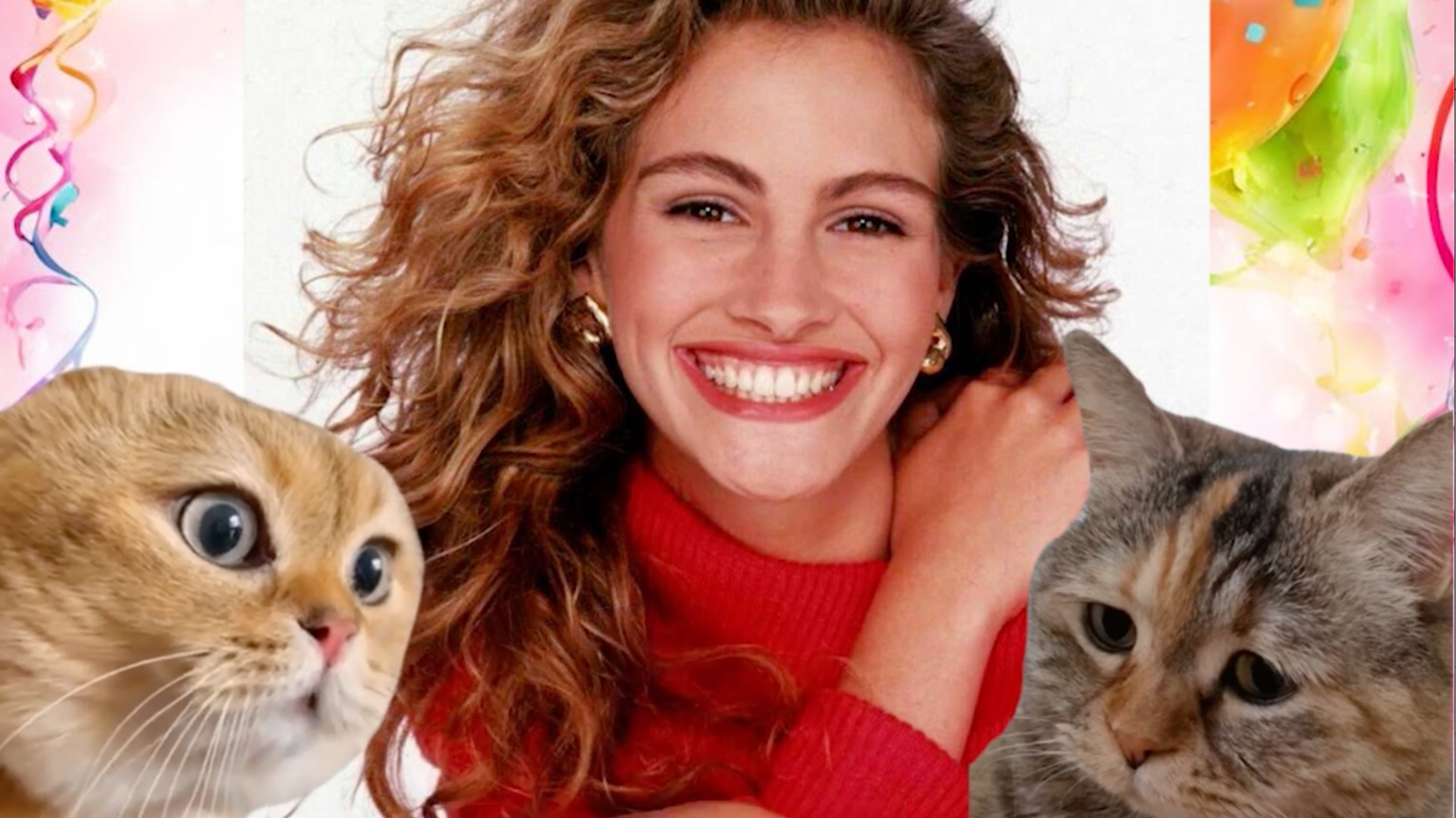 Смешное видео поздравление с днем рождения для девушки "МЕМНЫЕ КОТИКИ"