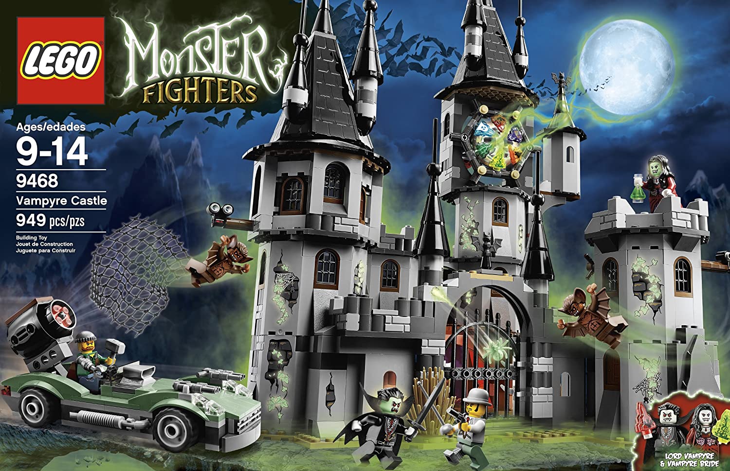 Lego Monster Fighters 9468 Vampyre Castle Build & Review