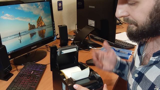 Печать этикеток №1 Как я устанавливаю ленту и рассказываю про Xprinter 365B