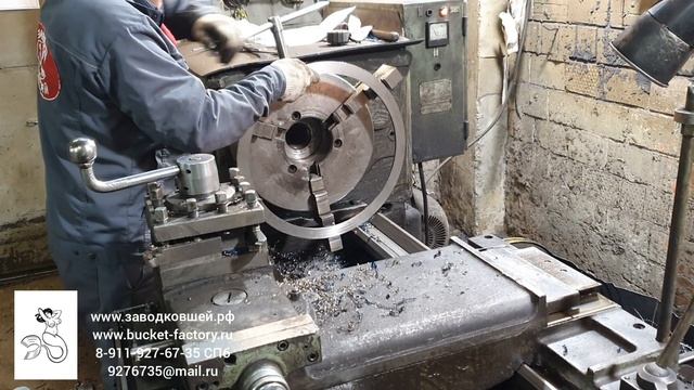 Изготовление кольца на станке дип-300. Токарная обработка детали. ЗАВОД КОВШЕЙ