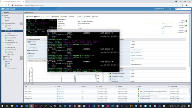 Создание пользователя и backup в MikroTik.