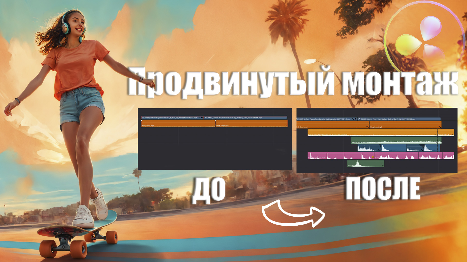 3 фишки саунд дизайна в Davinci Resolve