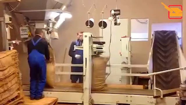 Фасовка комбикормов в мешки с подачей на мешкопогрузочную машину