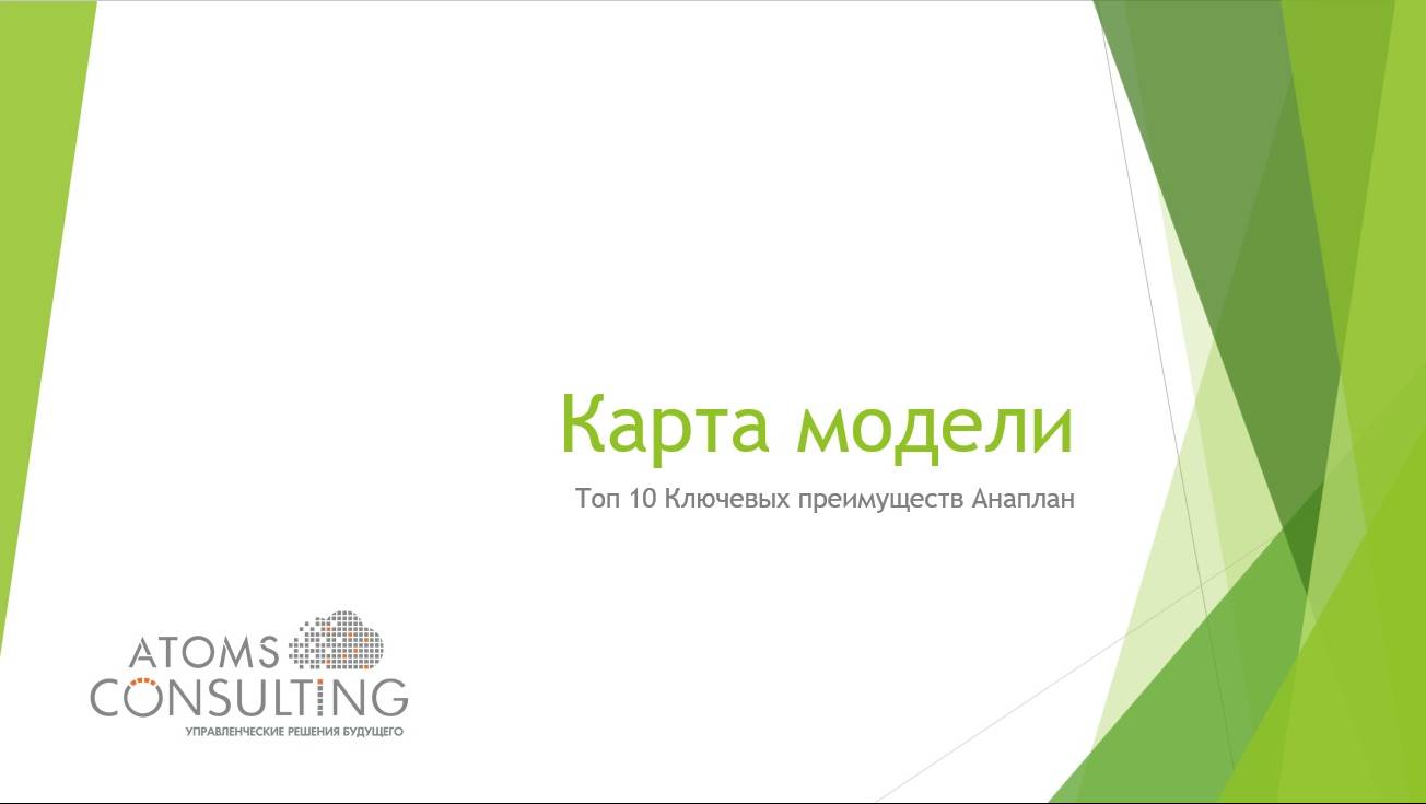 Топ 10 Ключевых преимуществ Anaplan: Карта модели