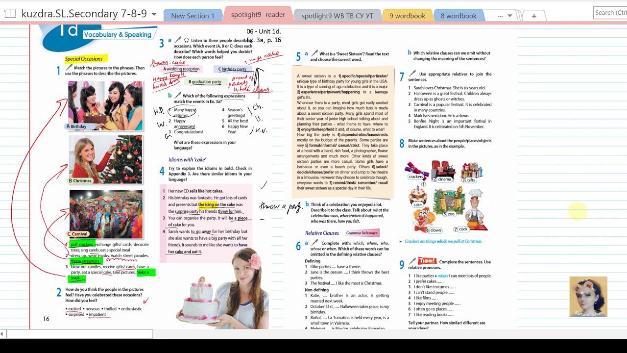 13. Spotlight 9. Module 1. Unit 1d part 2