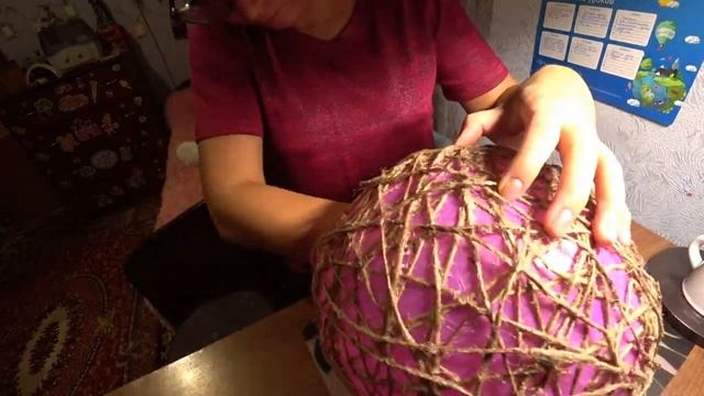 Поделка новогодний шар I Делаем сами I Просто Живем