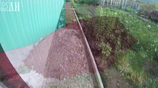 Отмостка для гаража из брусчатки