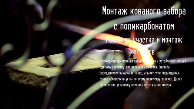 Кованые заборы с поликарбонатом. Обзор кованого забора с поликарбонатом. Ворота из поликарбоната.mp4