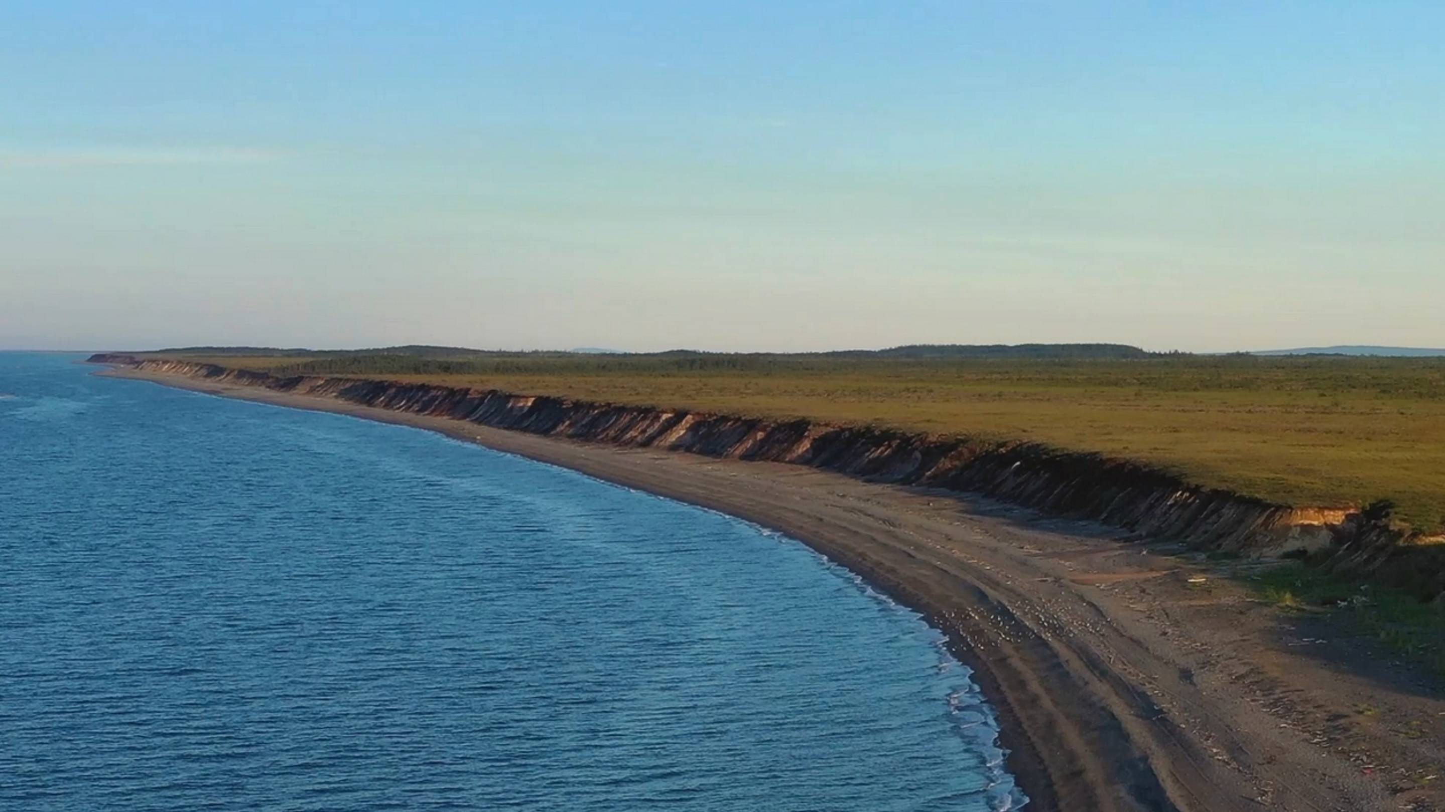 Власьевские торфяники и закат над Охотским морем