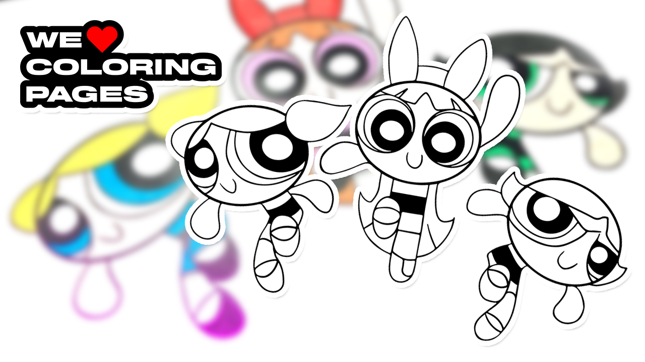 #68 Суперкрошки Раскраска | МЫ ❤️ РАСКРАСКИ