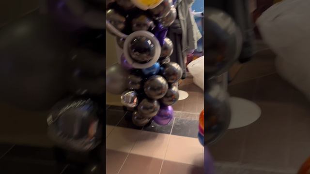Оформление воздушными шарами "Космос" #balloonsideas #воздушныешарымосква