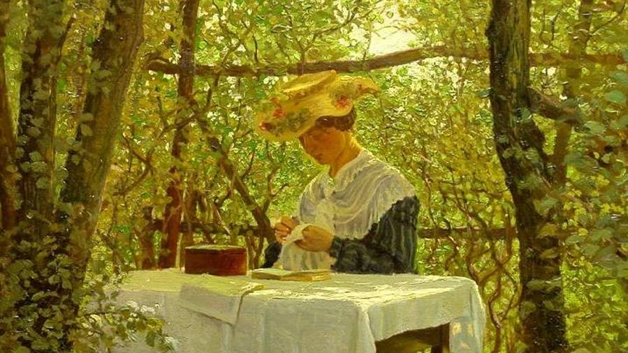 ТИШИНА. Художник Альфред Броге.