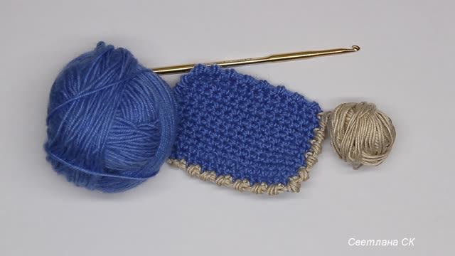 Обвязка края узелками Василиса