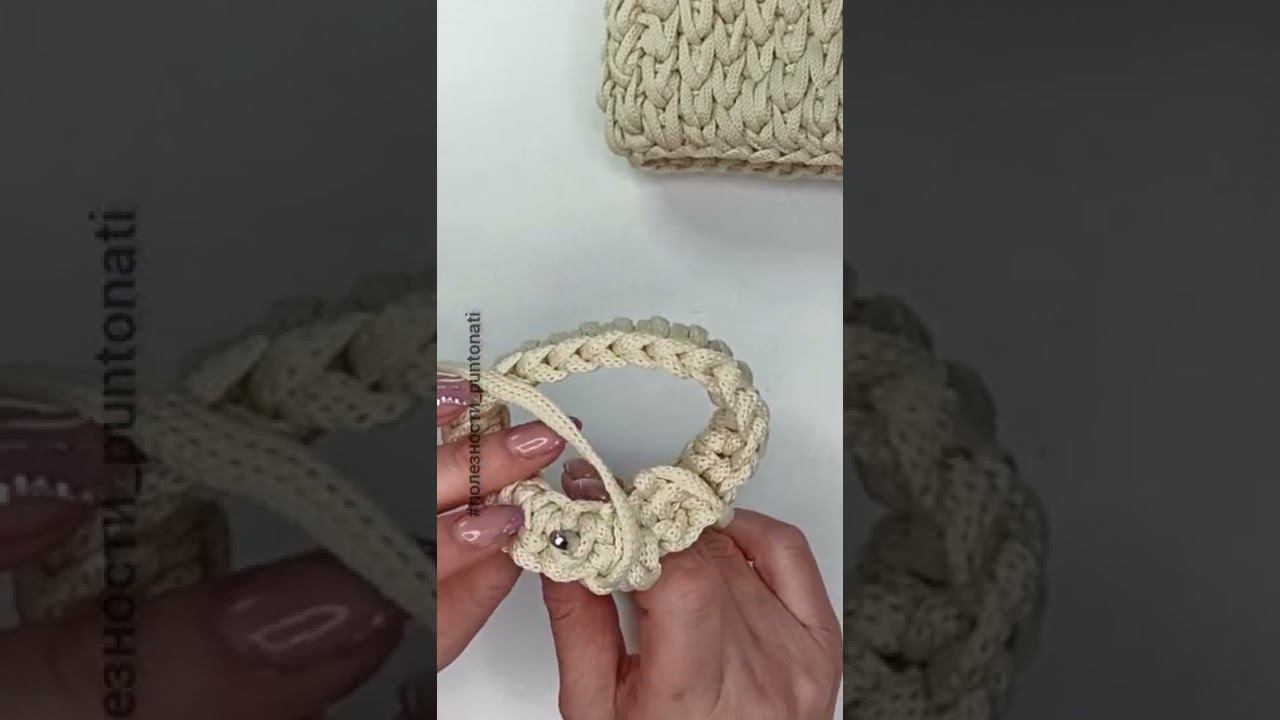 Узор из столбиков без накида, который хорошо держит форму