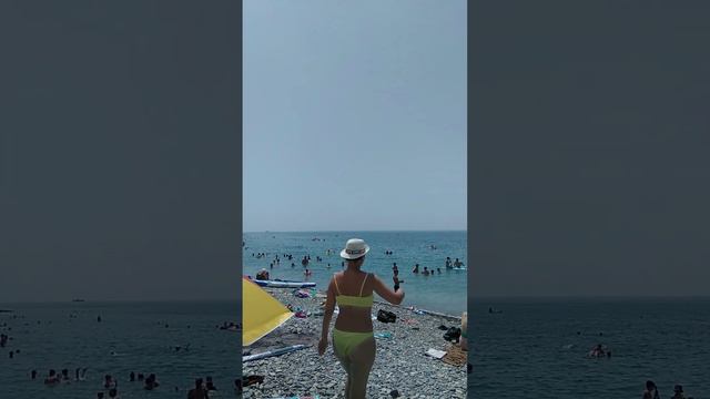 Галечный пляж на хуторе Джанхот 🏖️