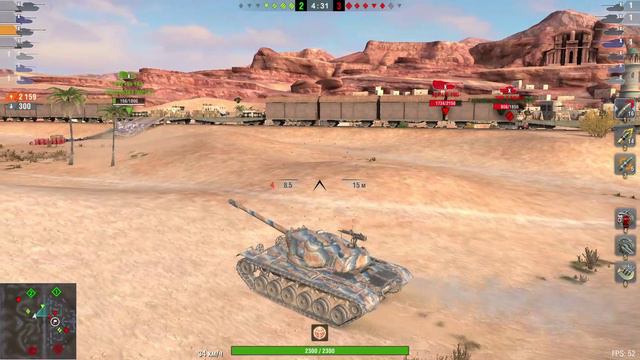 WoT Blitz T110e5 Мастер 5946 урона
