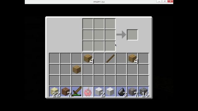 Эмулятор PPSSPP: Прохождение Minecraft PSP (Добываем еду)