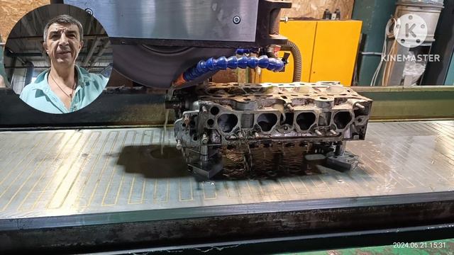 шлифовка ГБЦ на плоскошлифовальном станке ELB