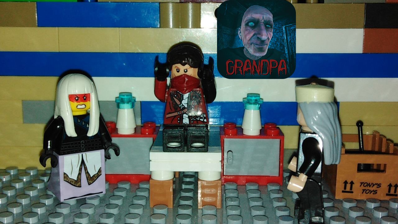 lego мультфильм grandpa  horror game grandpa