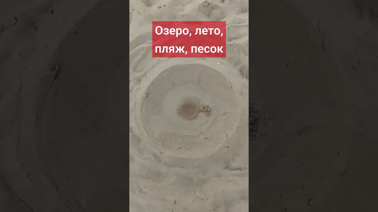 Лето, озеро, пляж, песок / Рисунки на песке #shorts #андрейлимоншвецов #лето