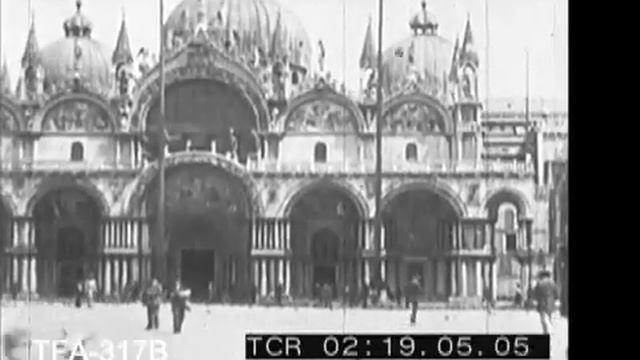 Кинохроника, Венеция, Италия, около 1920. Venice, Italy, circa 1920