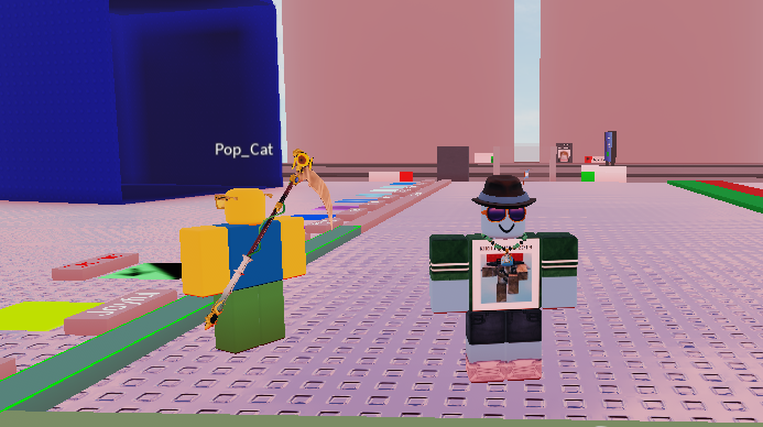 Playing obby creator with friend IN ROBLOX