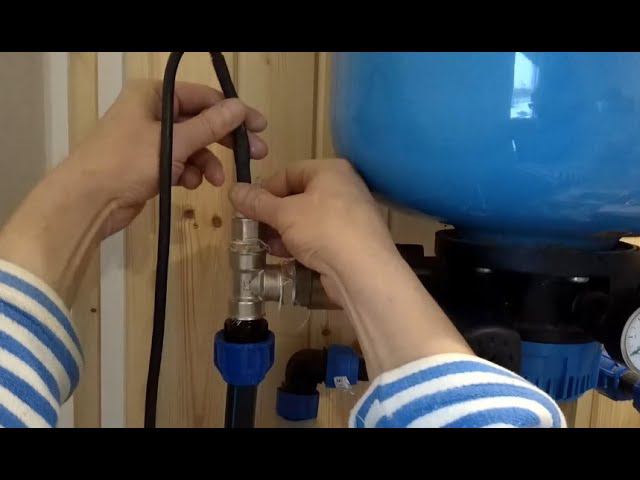 Установка саморегулирующийся греющий кабель в трубу пнд.
