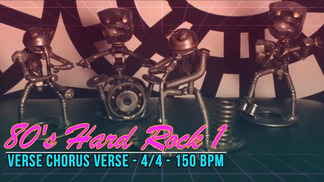 150 BPM 80's Hard Rock 4/4 Drum Track Metronome