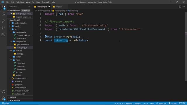 17 - Using Vue with Firebase 9
