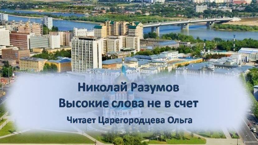 Николай Разумов "Высокие слова не в счет". Читает Царегородцева Ольга