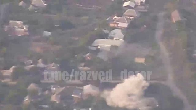 Удар по объекту ВСУ в н.п. Казачья Лопань Харьковской обл/Strike at the AFU position in Kazachya Lop