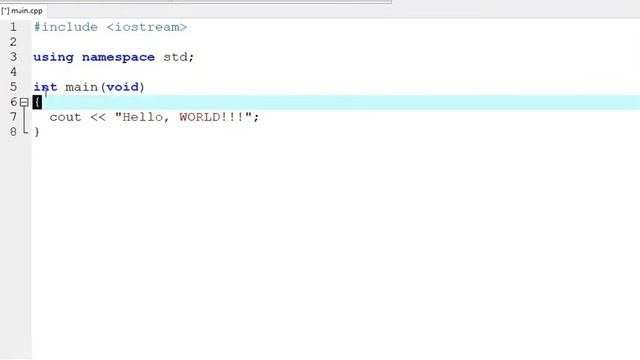 Hello World на Си Плюс Плюс