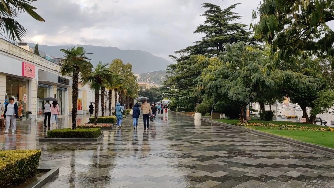 Мы в Крыму. Осень 2020. Путешествие по Крыму. Дождливая Ялта.