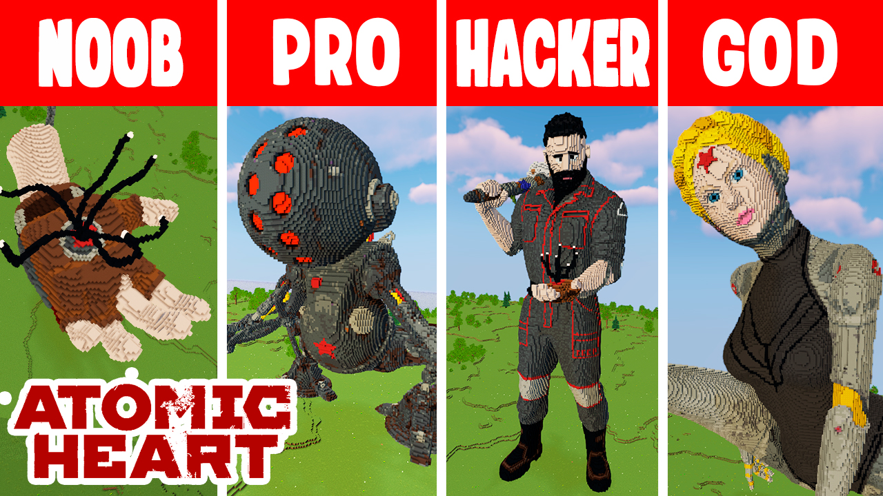 ATOMIC HEART В МАЙНКРАФТЕ! СТРОИТЕЛЬНЫЙ ЧЕЛЛЕНДЖ И АНИМАЦИЯ!