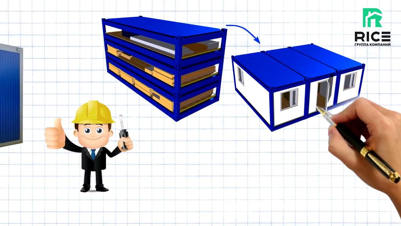 рисованная АНИМАЦИЯ бытовки (Компания RICE)