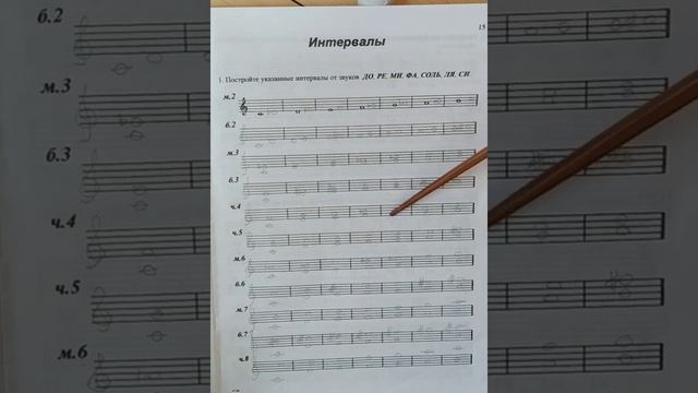 3 класс. ГДЗ. Сольфеджио. Рабочая тетрадь. Калинина. Страница 15. С комментированием.